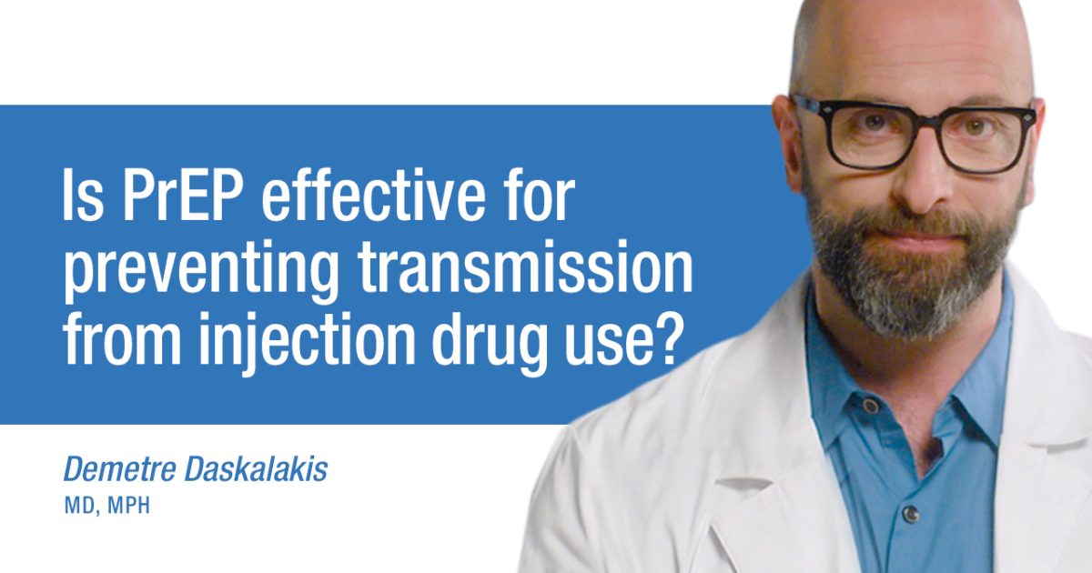 Is PrEP effective for preventing transmission from injection drug use ...
